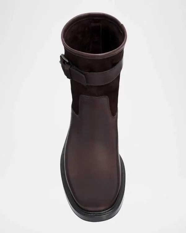 CHURCH & APOS;S Sylvie Leather And Suede Boots
