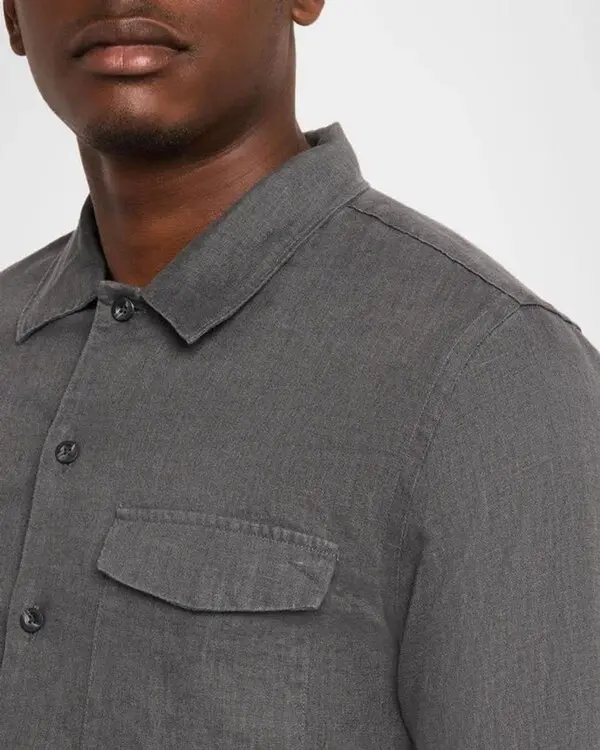 Vince Apos;s Linen Garage Button-down Shirt