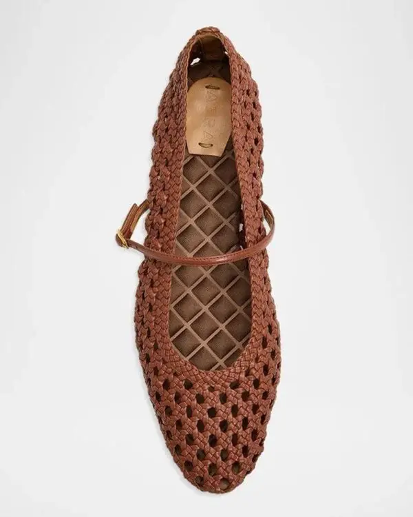 Aera Maya Woven Mary Jane Flats