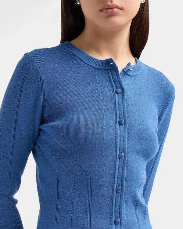 TOCCIN Vicki Crop Fitted Cardigan