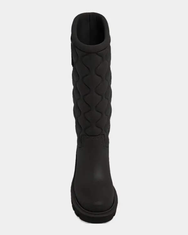 Moncler Kickstream Quilted Mid-calf Boots - Black