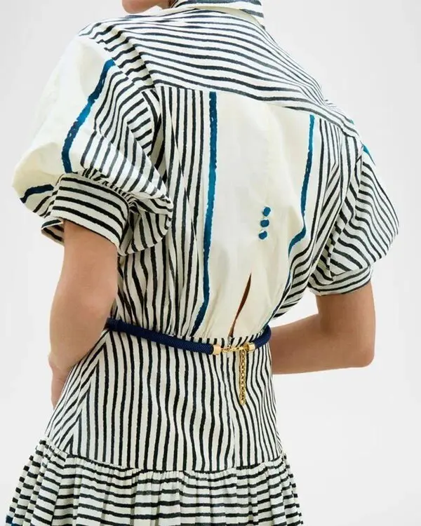 Silvia Tcherassi Kaila Belted Midi Shirtdress