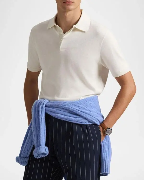 Polo Ralph Lauren Apos;s Cotton Short-sleeve Polo Sweater