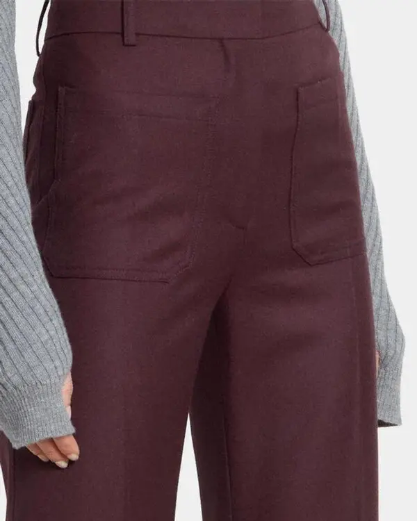 Victoria Beckham Alina Front-pocket Straight-leg Trousers