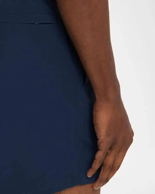 Bugatchi Apos;s Cruz Mid-length Swim Trunks - Navy