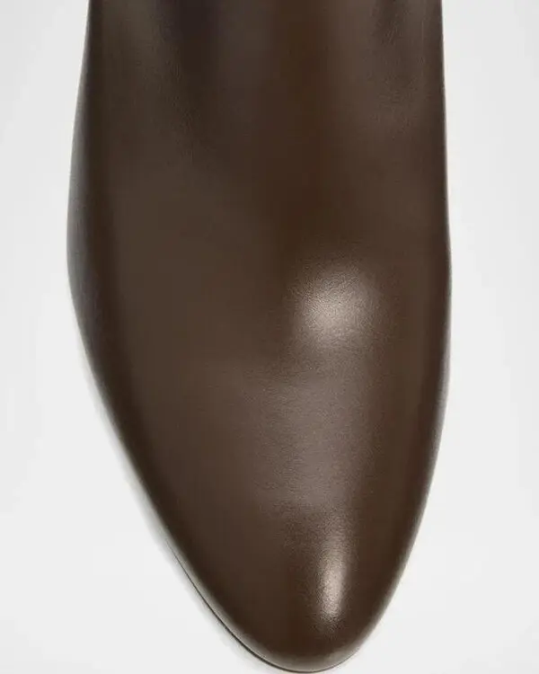 STUART WEITZMAN Mulberry 85mm Leather Boots - Walnut Cal