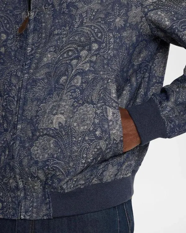 Etro Apos;s Paisely Jacquard Bomber Jacket