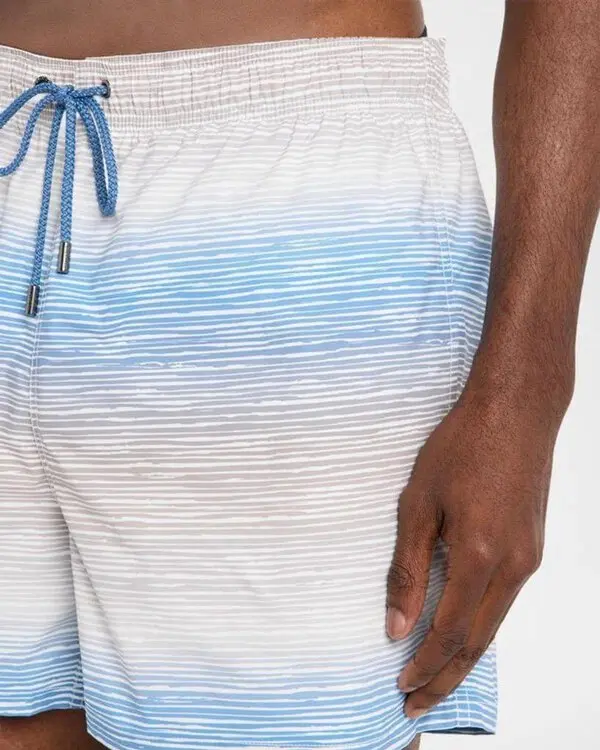 Bugatchi Apos;s Cruz Short-length Horizon Line Swim Trunks