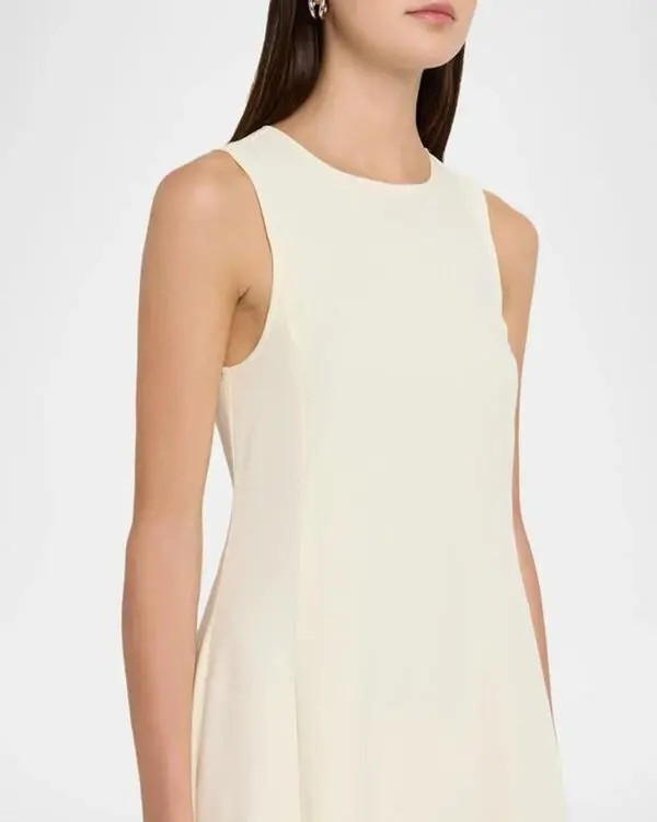 Emporio Armani Sleeveless A-line Cady Maxi Dress