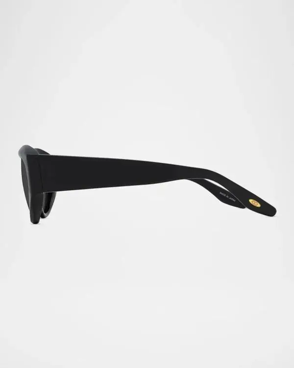 Barton Perreira Robinson 56mm Acetate Oval Sunglasses - Black