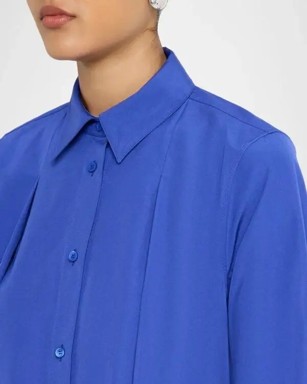 Loewe Cotton Drop-waist Midi-shirtdress - Blue