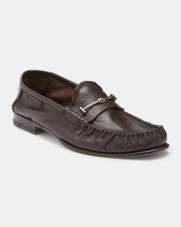 TOM FORD Moc Toe Leather Loafers