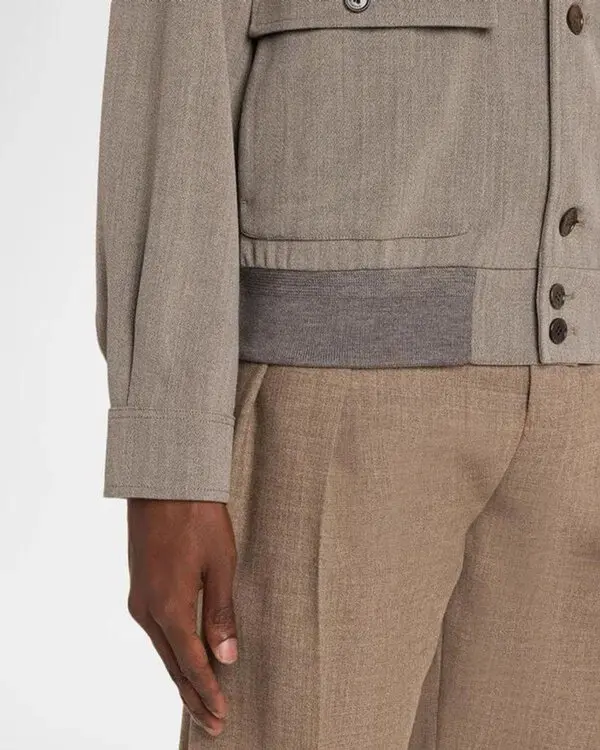 Dunhill Apos;s Super 120s Wool Bomber Jacket