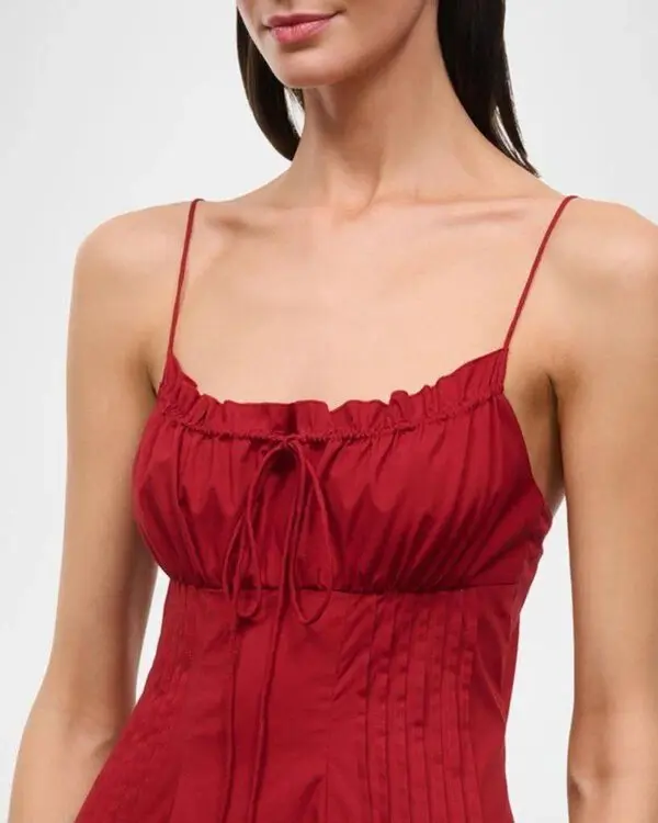 Staud Margi Maxi Dress - Rouge