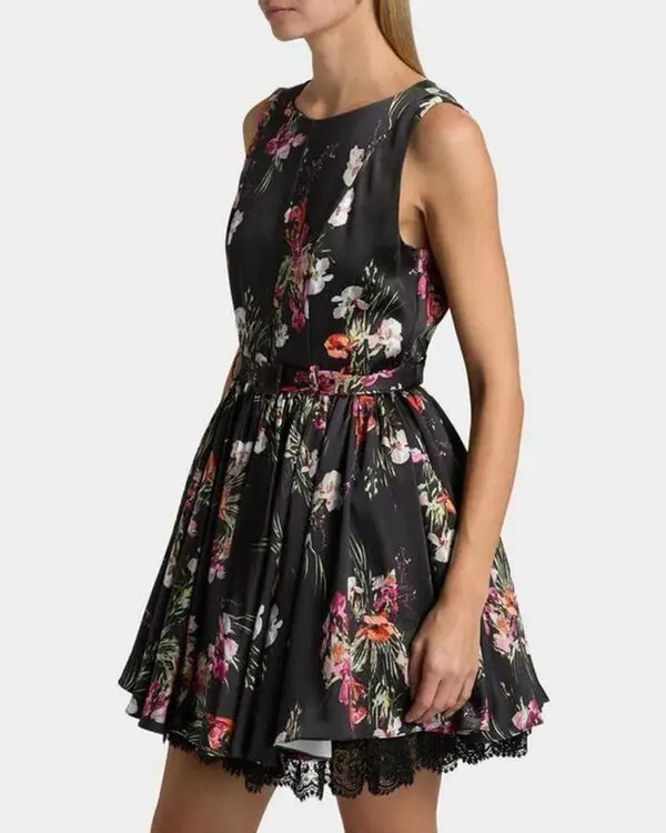 Cinq À Sept Caelia Iris Bouquet Minidress