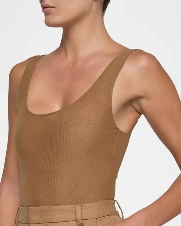 L & APOS;AGENCE Kalea Scoop-neck Bodysuit