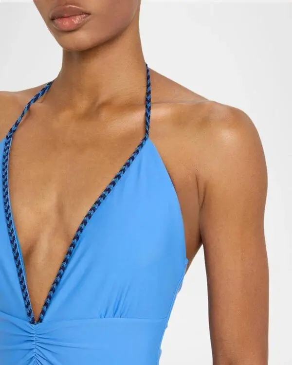 Ramy Brook Madison Braided One-piece Swimsuit - Blue