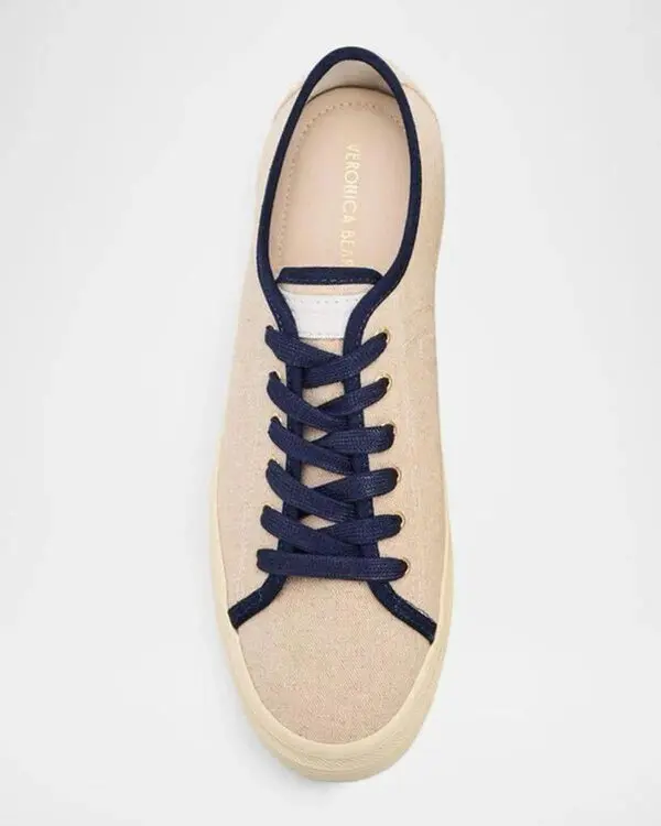 Veronica Beard Truett Platform Canvas Sneakers