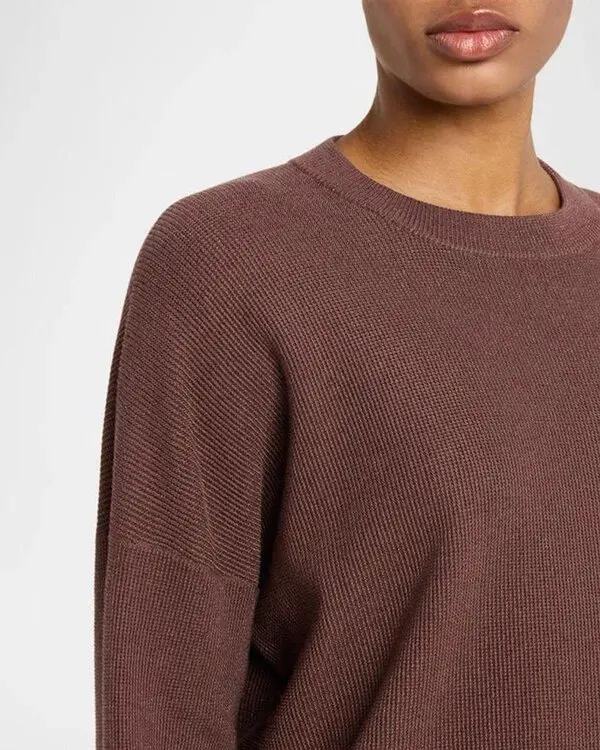 Brunello Cucinelli Metallic Net Knit Crewneck Sweater