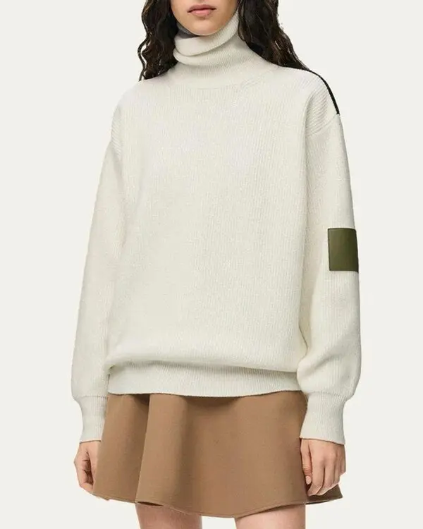 Loewe Cotton Zip-front Sweater - White