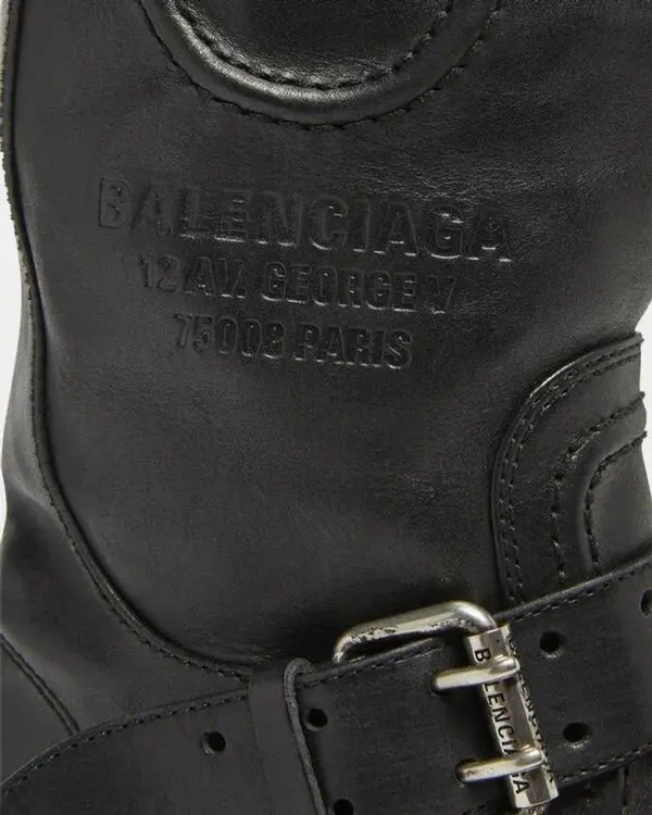 Balenciaga Apos;s Venom Leather Combat Boots