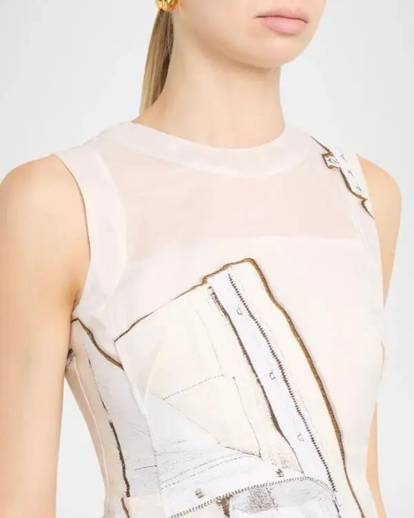 JASON WU X Robert Rauschenberg Fit-&-flare Mini Dress
