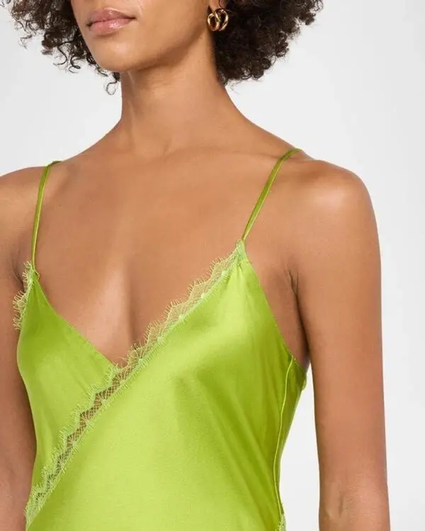 Sablyn Cece Lace Inset Satin Maxi Dress