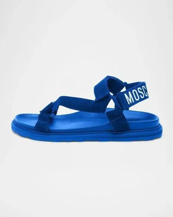 Moschino Apos;s Logo Leather Sandals