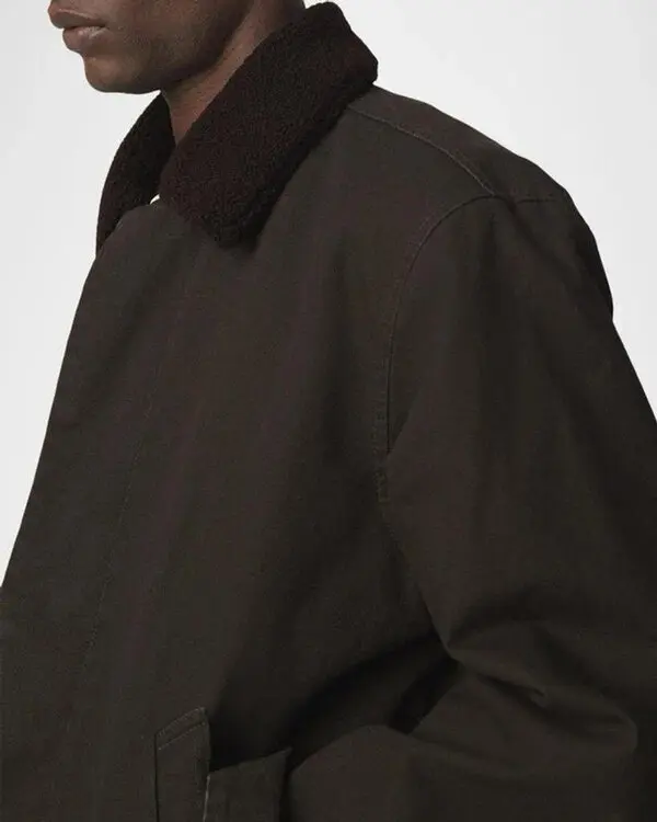 JOE & APOS;S JEANS Apos;s Canvas Sherpa-collar Shirt Jacket