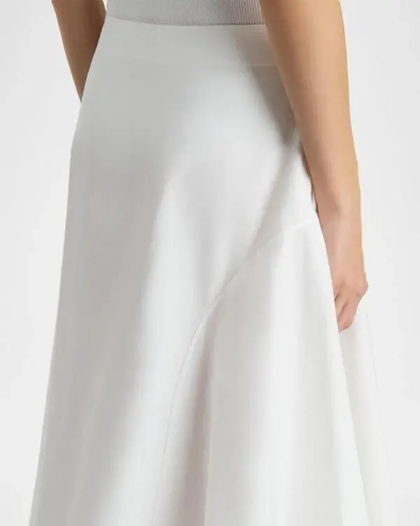 Khaite Artin Flare Midi Skirt
