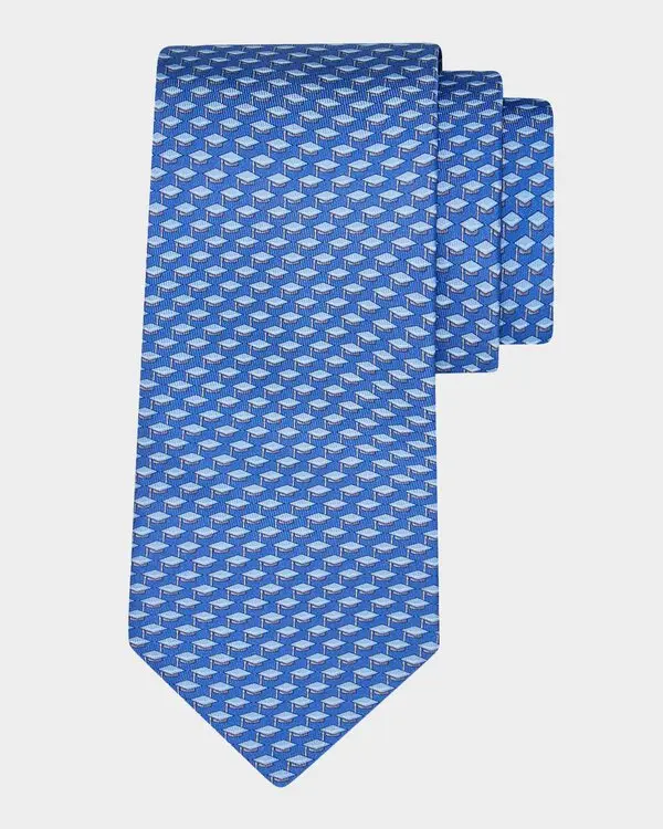 FERRAGAMO Apos;s Graduation Cap Micro-print Tie