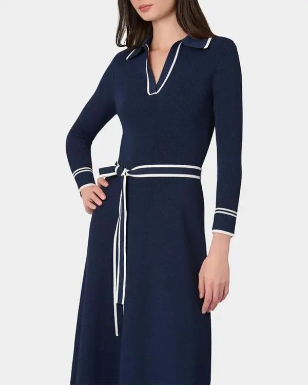 Shoshanna Malia Tie-waist A-line Midi Dress