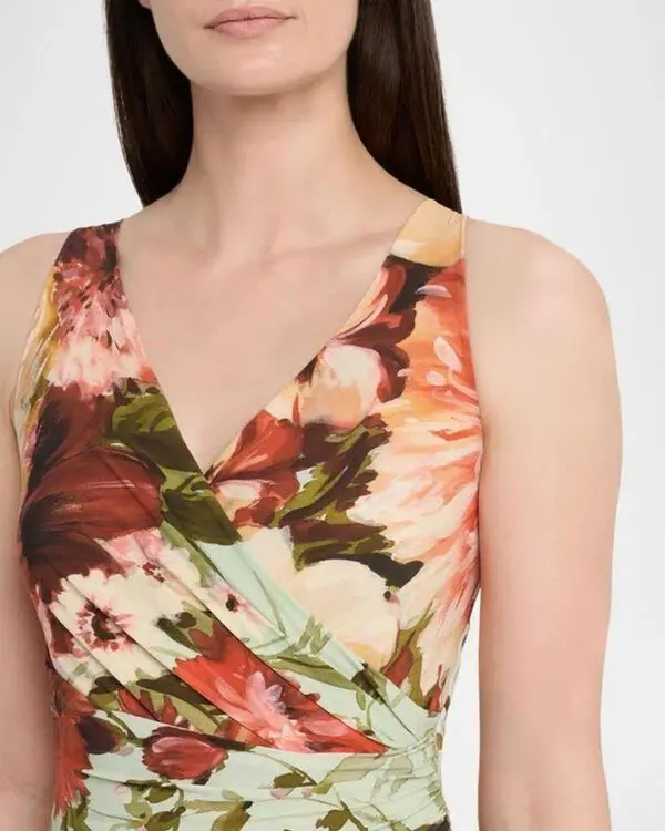 Chiara Boni La Petite Robe Isoshi Floral-print Faux Wrap Midi Dress - Ingrid