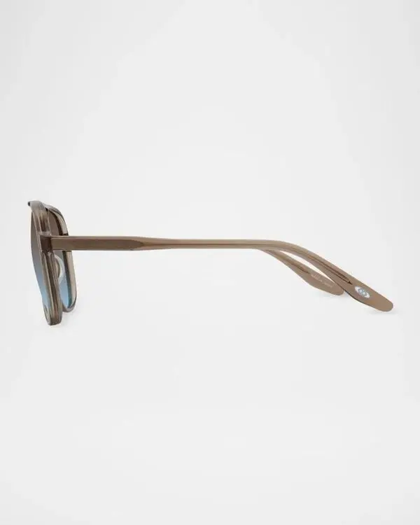Barton Perreira Hartmann 55mm Acetate Aviator Sunglasses