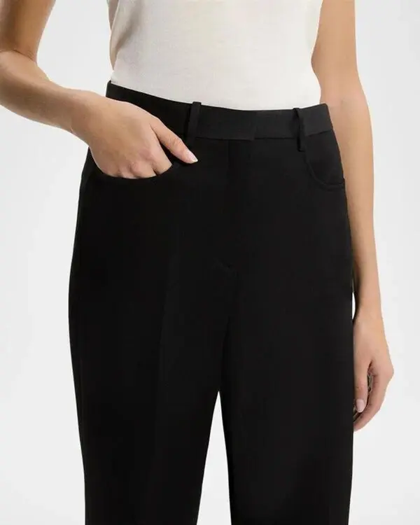 Theory Slim-straight Satin Pants