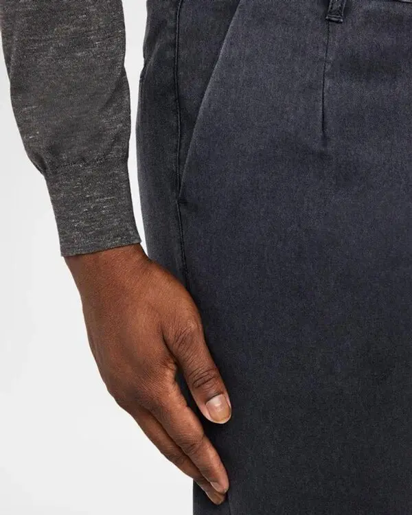 Kiton Apos;s Washed Wool Darted Flat-front Pants