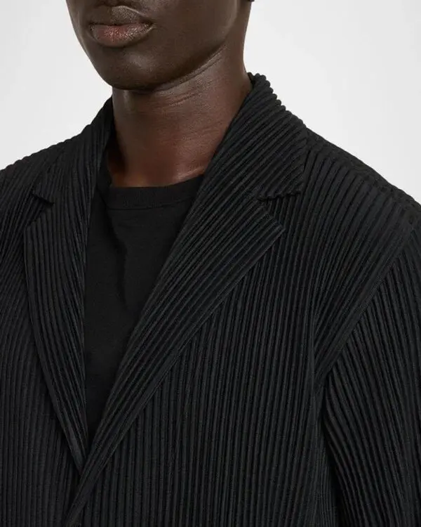 Issey Miyake Apos;s Basics Pleated Single-breasted Blazer