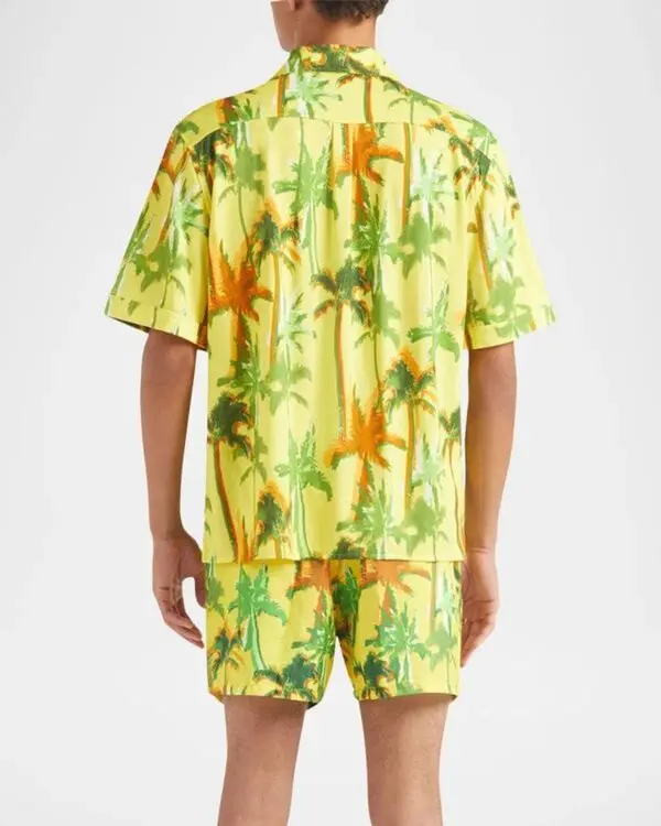 Vilebrequin Apos;s Cotton Palms Camp Shirt