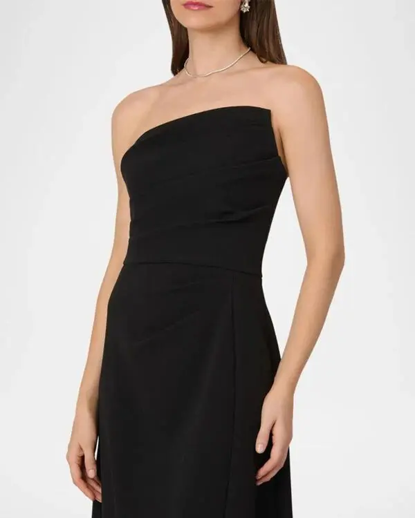 Shoshanna Dory Asymmetric Strapless Gown