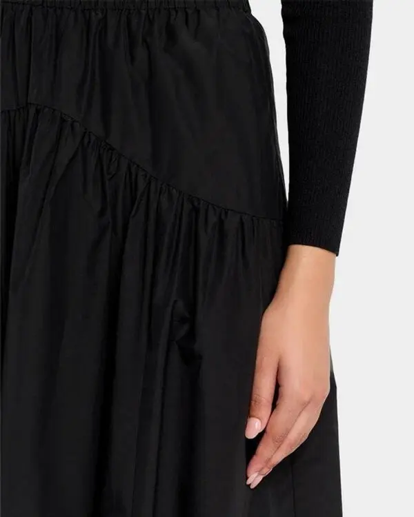 Theory Poplin Circle Skirt - Black