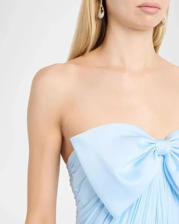 AS IT MAY Lunette Strapless Bow-front Gown