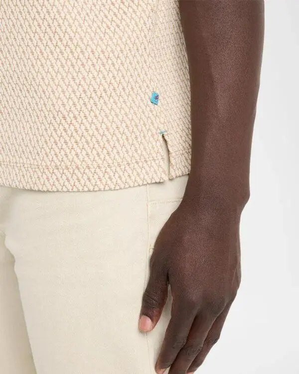 Scotch & Soda Apos;s Collared Short-sleeve Jacquard Shirt