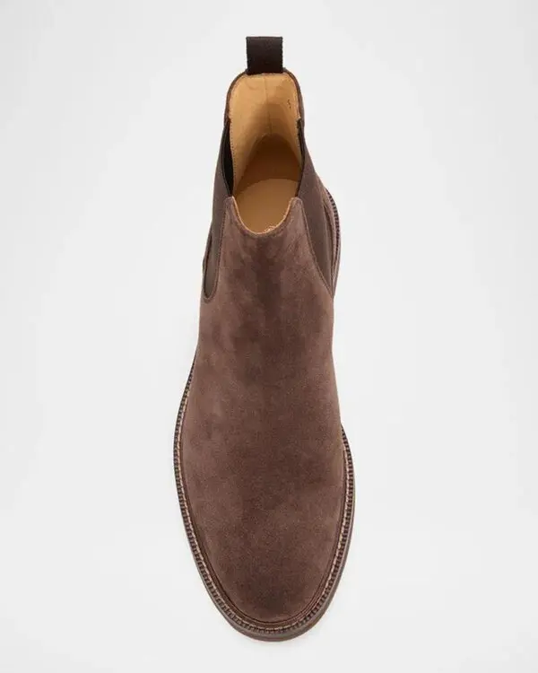 Brunello Cucinelli Apos;s Suede Chelsea Boots