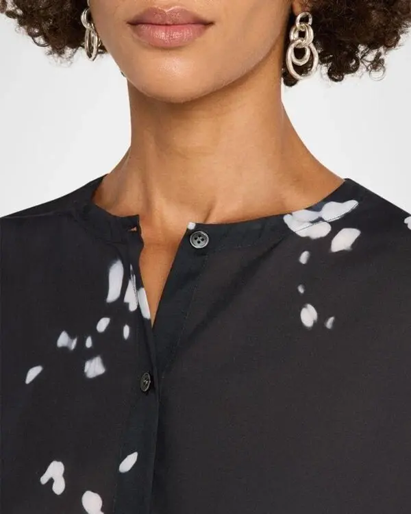 Theory Sleeveless Button-front Top