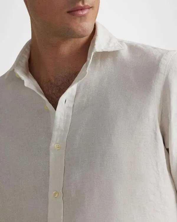 Polo Ralph Lauren Apos;s Classic-fit Slub Linen Button-down Shirt