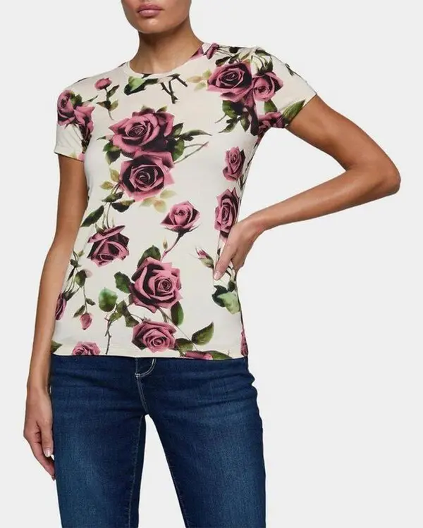 L & APOS;AGENCE Ressi Short-sleeve Rose Tee