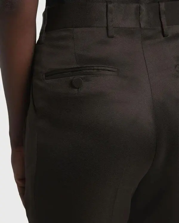 TOM FORD Sharp Grain De Poudre Straight-leg Trousers