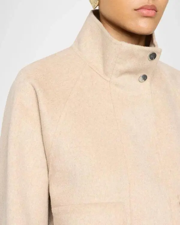 Elie Tahari The Eden Turtleneck Silk-blend Jacket