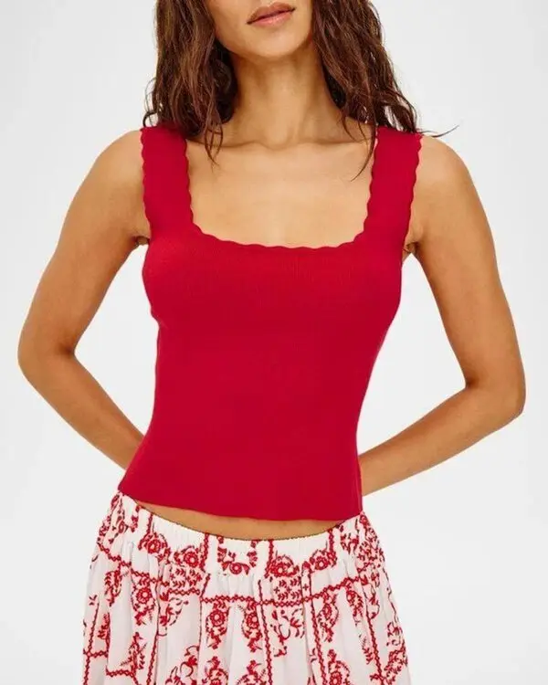 Rails Flore Scalloped Tank Top
