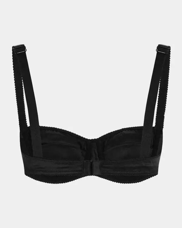 Dolce & Gabbana Semi-padded Satin Balconette Bra